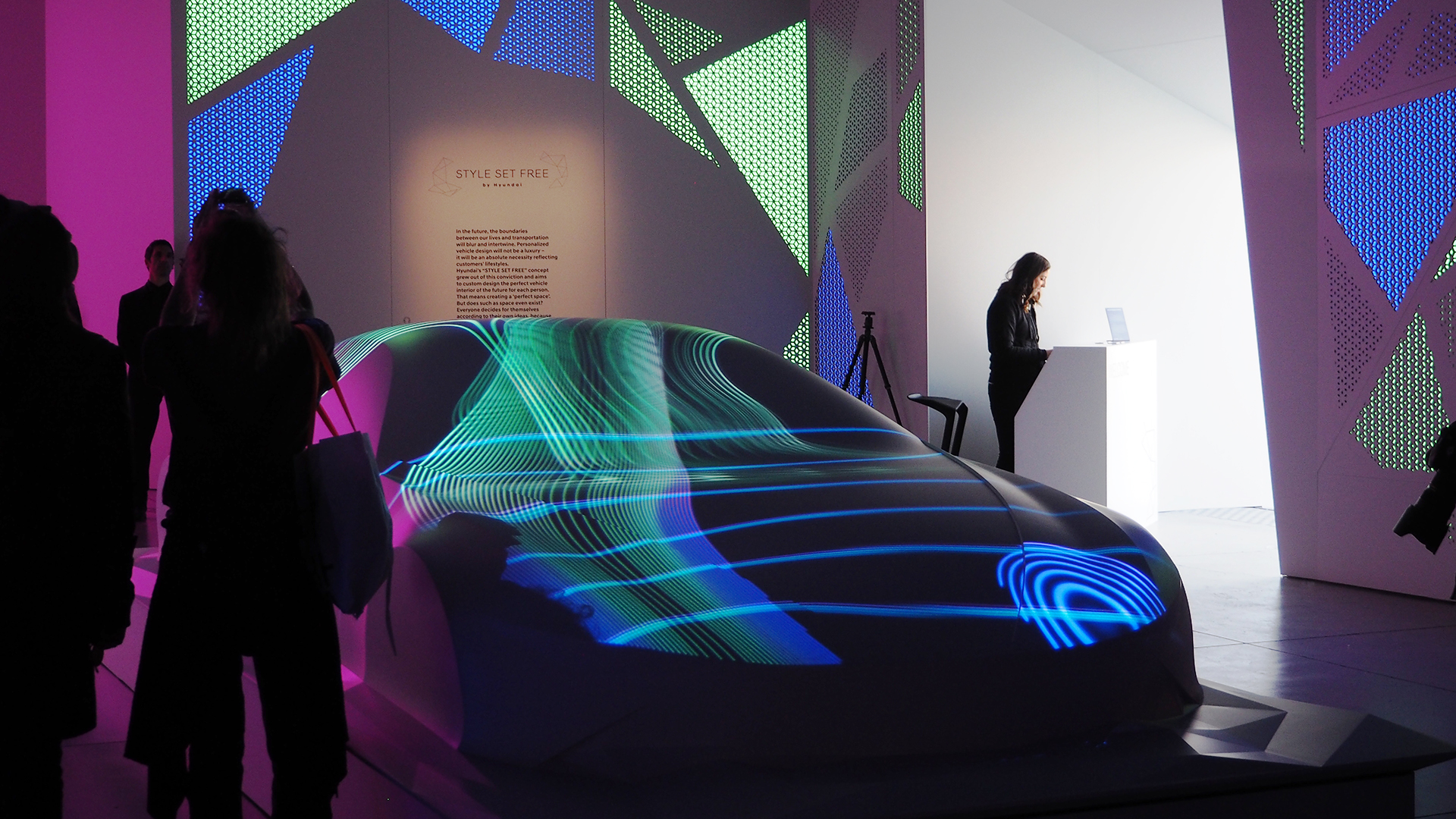 "Style Set Free" Hyundai Car Mapping at Milan Design Week - showcased